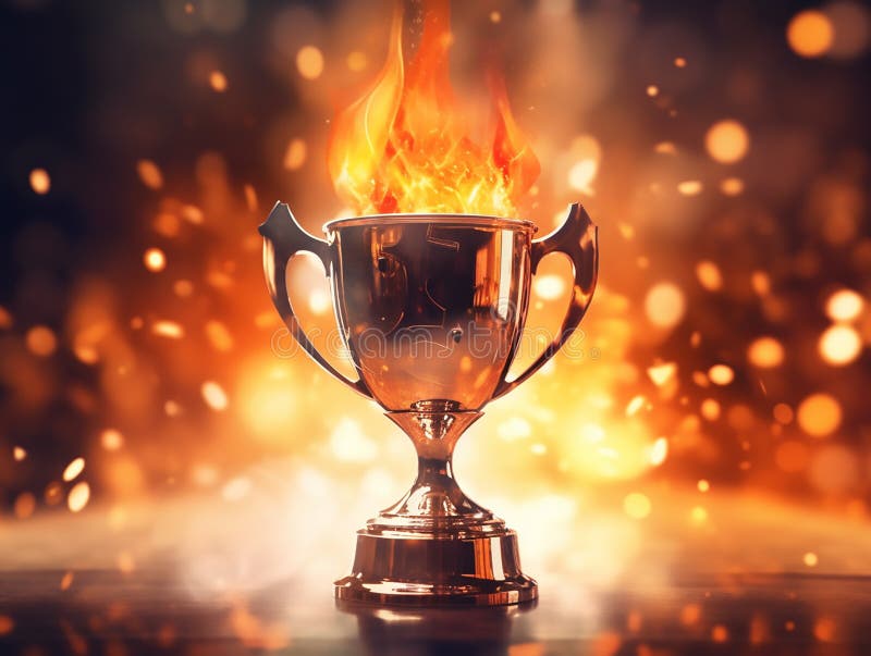 Winners golden cup stock illustration. Illustration of achievement ...