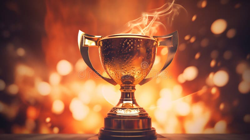 Winners golden cup stock illustration. Illustration of sport - 281853727