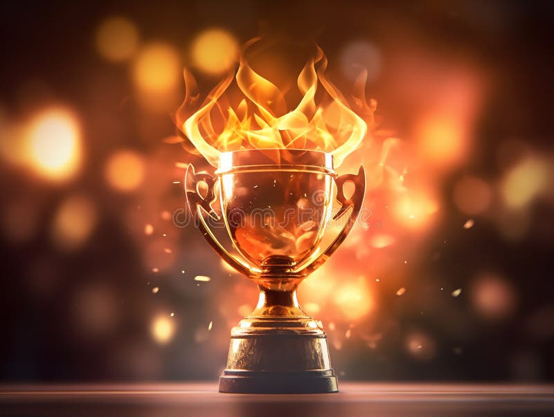 Winners golden cup stock illustration. Illustration of champion - 281853732