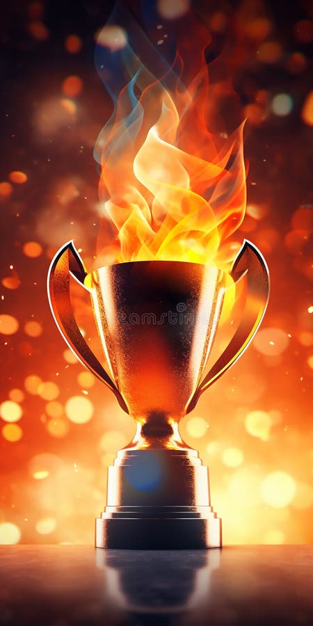 Winners golden cup stock illustration. Illustration of prize - 281853743