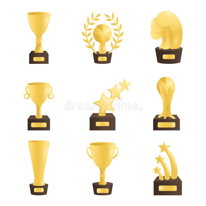 Winners golden cup. stock vector. Illustration of golden - 156761351