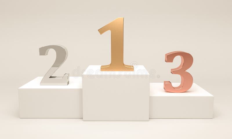 Success Champion First Second Third Stock Illustration - Illustration ...
