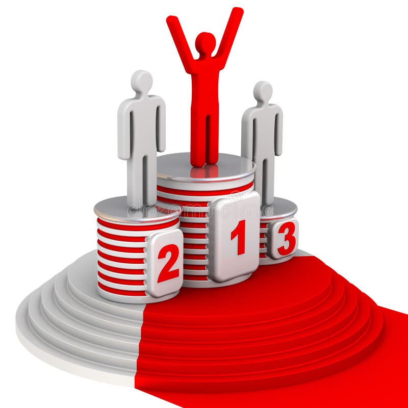 Winners podium stock illustration. Illustration of aspirations - 70204519