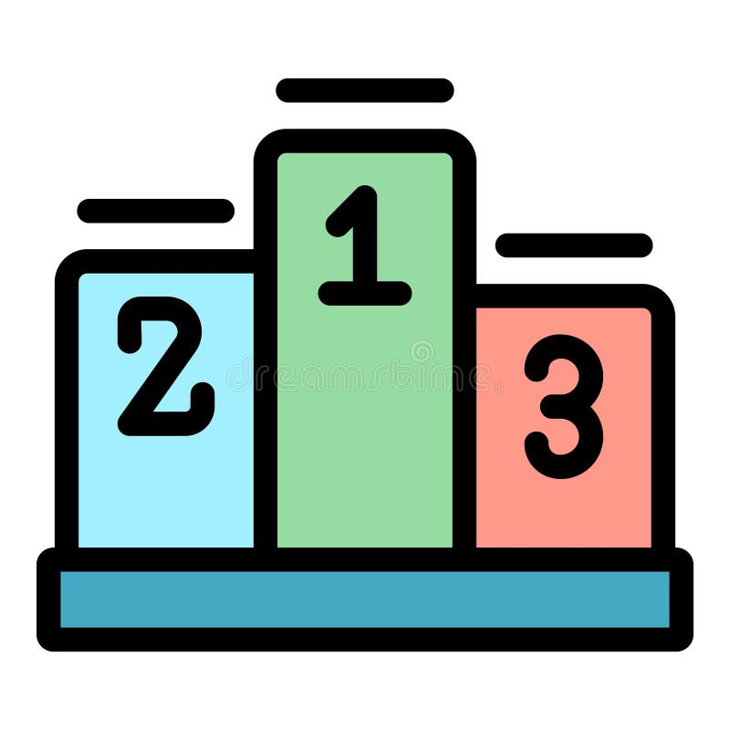 Winners Podium for First, Second and Third Place Representing Success ...