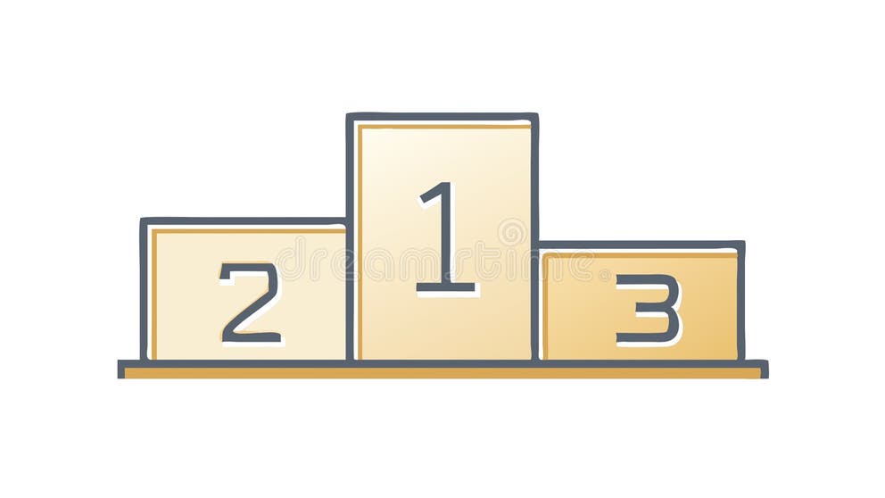 Winners Podium Icon Flat Vector First Second Third, Vector Design ...