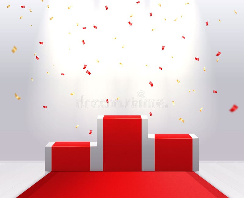 Realistic Podium Background Stock Vector - Illustration of presentation ...