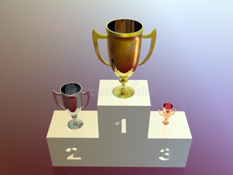 The winners, stand stock illustration. Illustration of success - 1286927