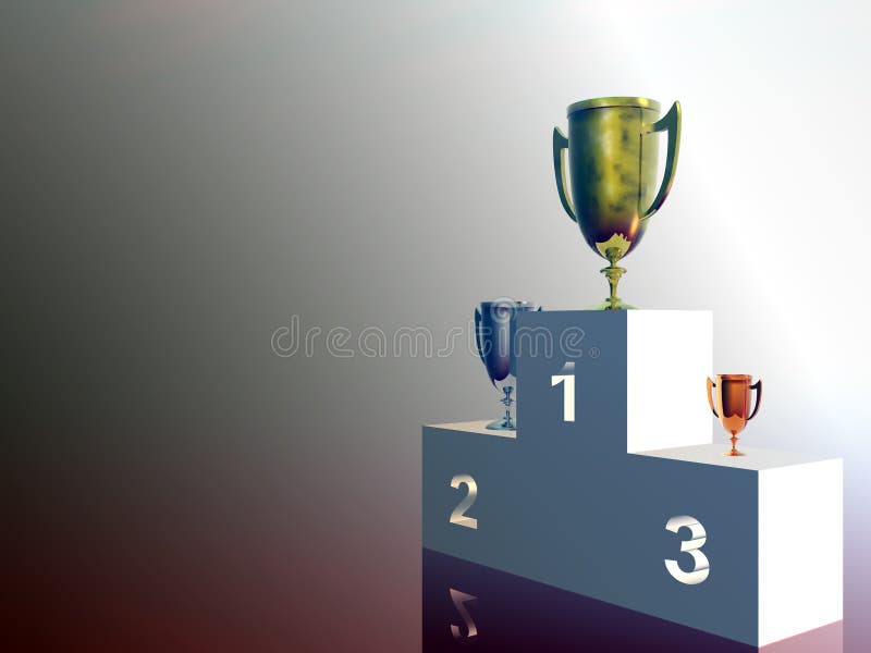 The winners, stand stock illustration. Illustration of compete - 1286932