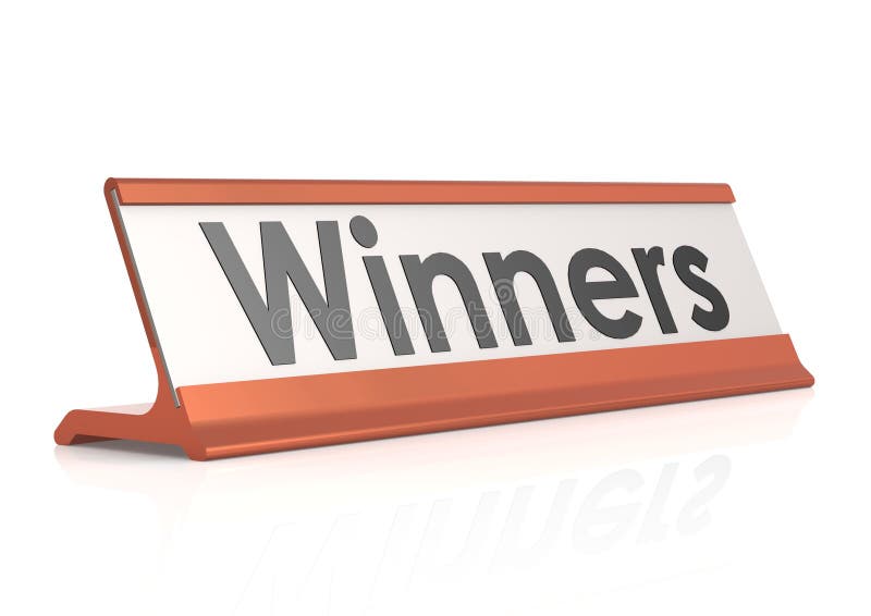 Winners table tag stock illustration. Illustration of modern - 31500905