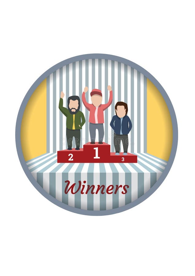 Winners stock vector. Illustration of illuminated, achievement - 43428071