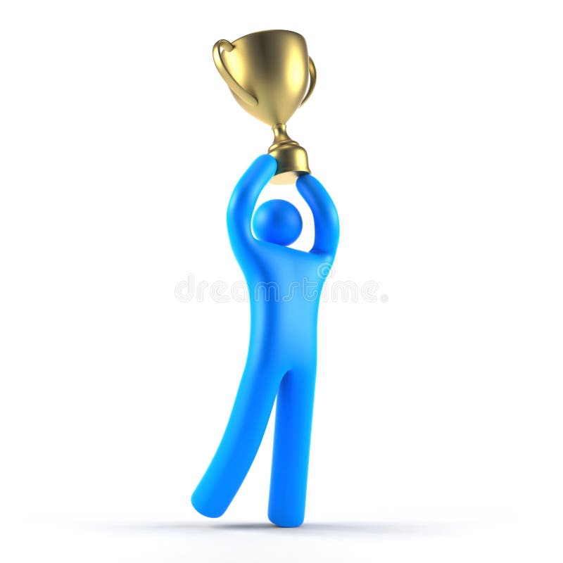Stick Figure Holding Trophy Stock Illustrations – 49 Stick Figure ...