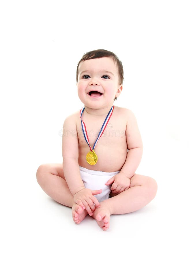 Winning baby stock photo. Image of adorable, olympics - 23859532