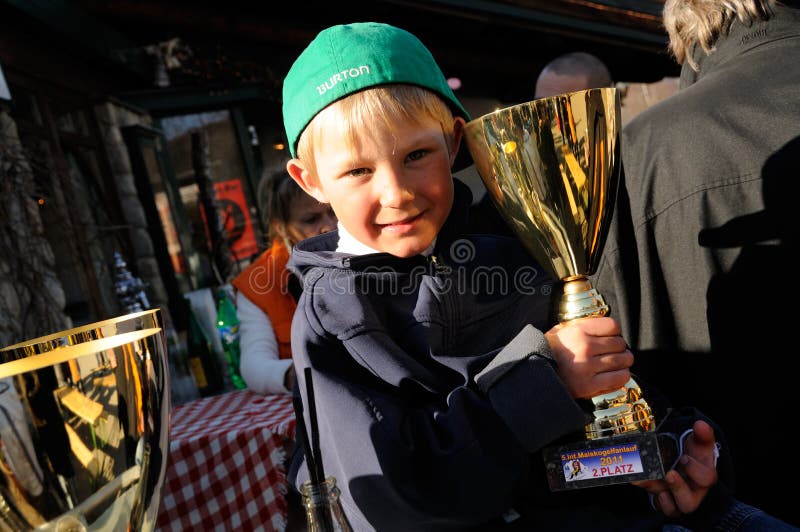 Winning boy editorial photography. Image of athlete, slalom - 19023272