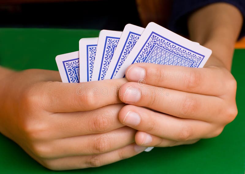 Winning in cards stock photo. Image of bill, business - 6355110