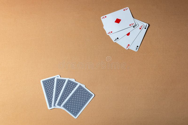 A Winning Combination of Poker Cards Stock Photo - Image of winner ...