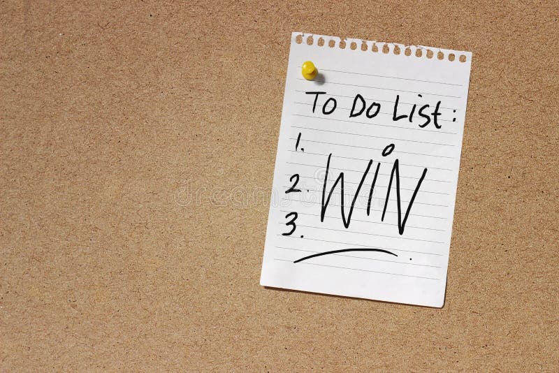 Winning Concept stock image. Image of text, checklist - 46838671