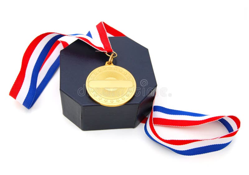 A Winning First Place with Bronze Medal Stock Photo - Image of gift ...