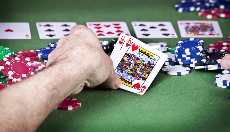 Poker hand royal flush win stock photo. Image of card - 10668258