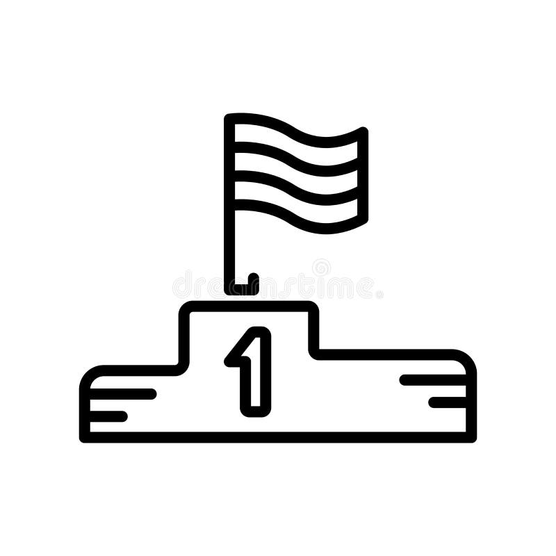 Winning Icon Vector Sign and Symbol Isolated on White Background Stock ...