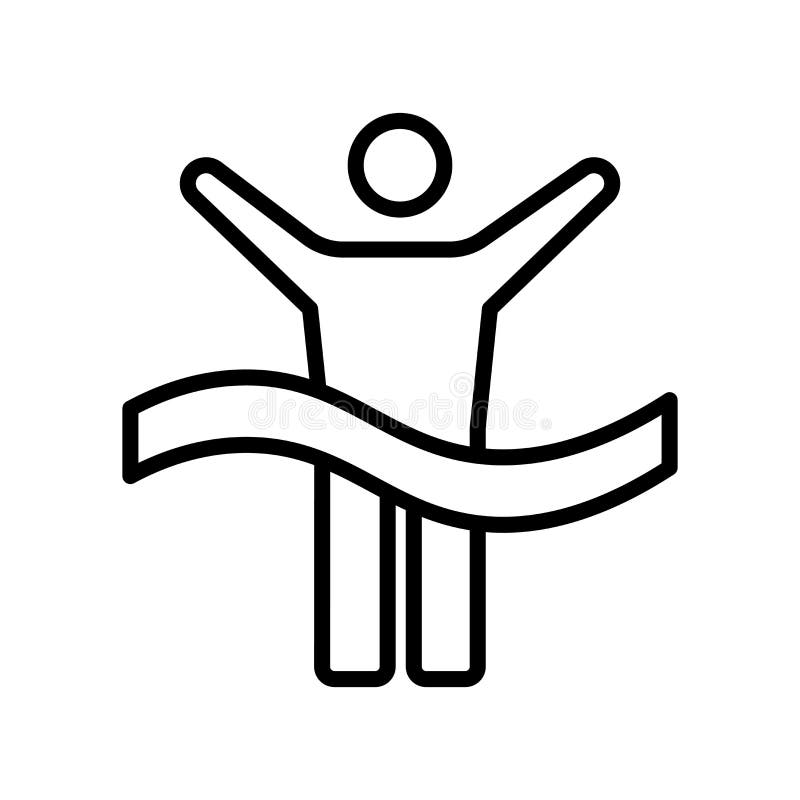 Winning Icon Vector Sign and Symbol Isolated on White Background Stock ...