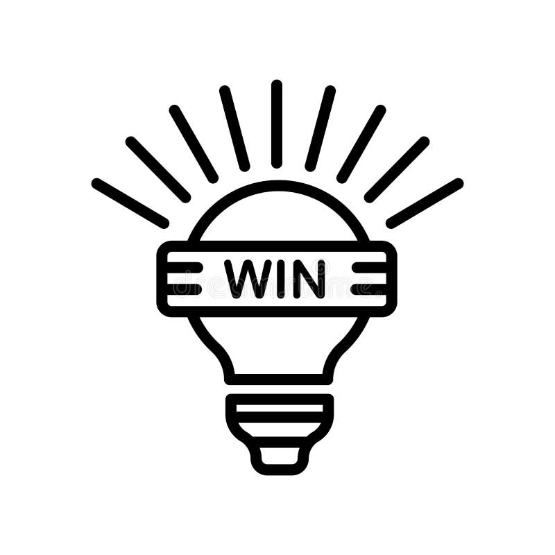 Winning Icon Vector Sign and Symbol Isolated on White Background Stock ...