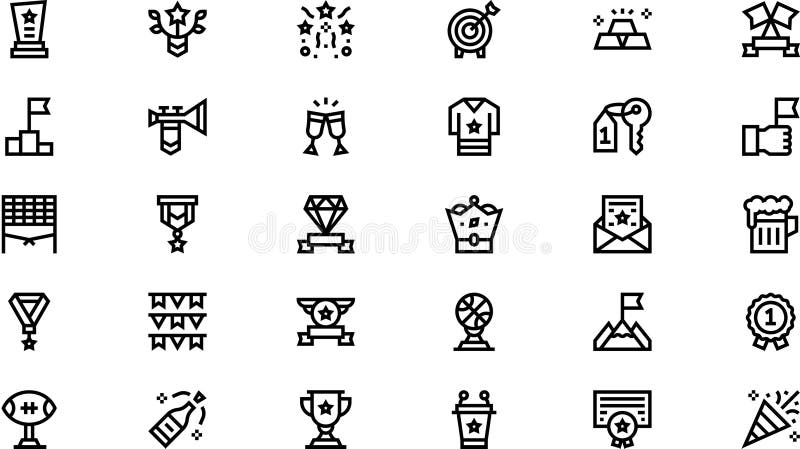 Winning Icons High-Quality Vector Icons Collection with Editable Stroke ...