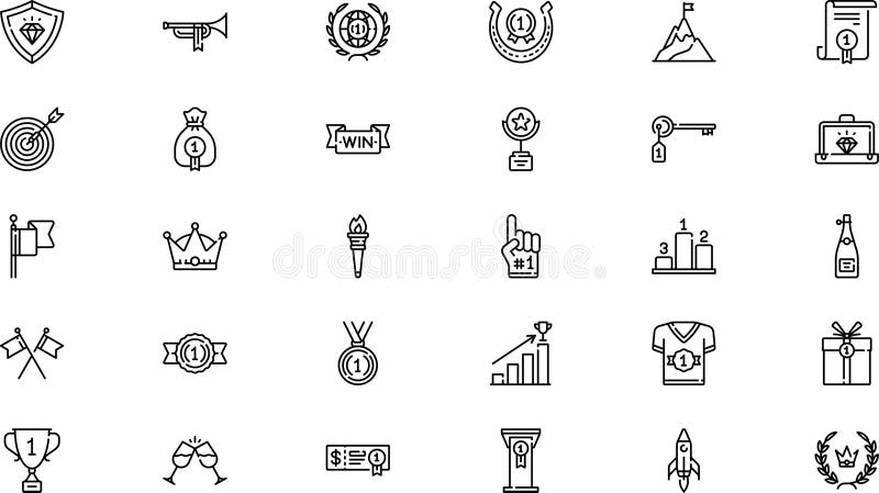 Winning Icons High-Quality Vector Icons Collection with Editable Stroke ...