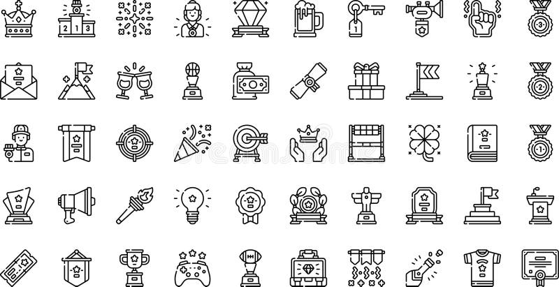 Winning Icons High-Quality Vector Icons Collection with Editable Stroke ...