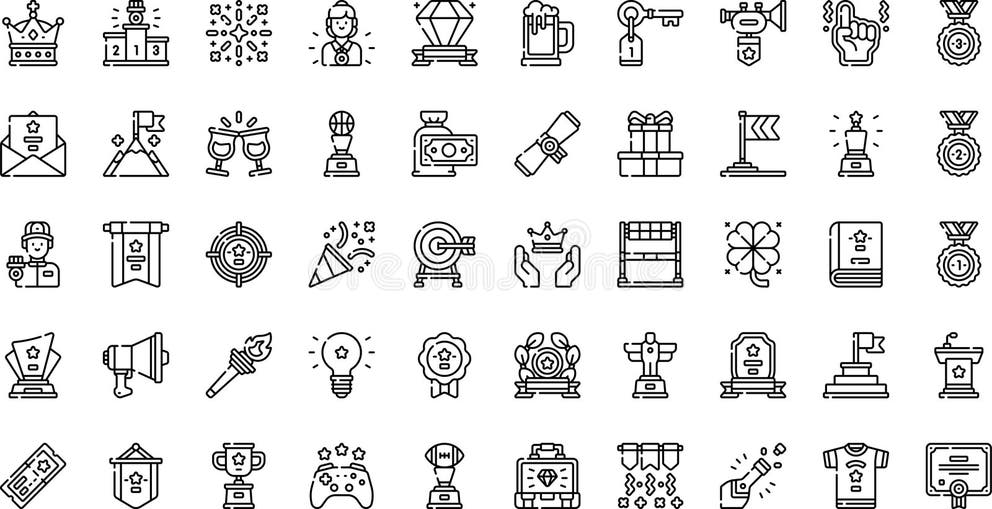 Winning Icons High-Quality Vector Icons Collection with Editable Stroke ...