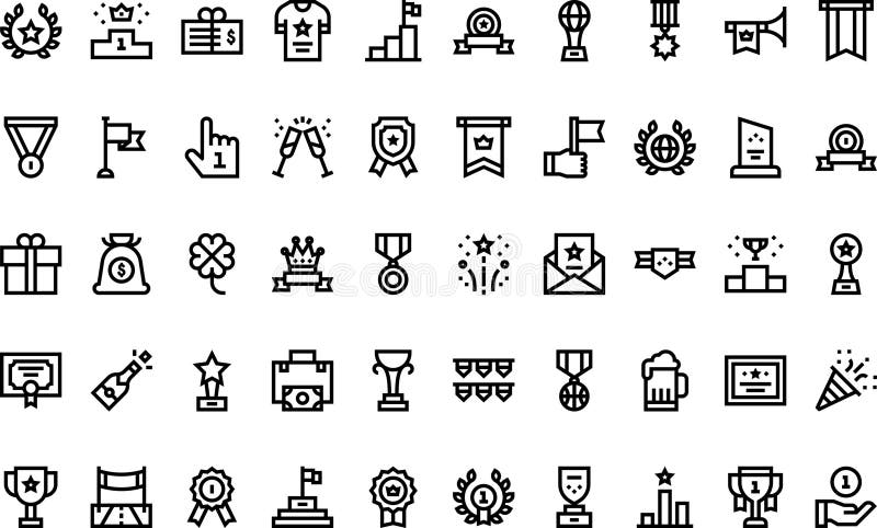 Winning Icons High-Quality Vector Icons Collection with Editable Stroke ...
