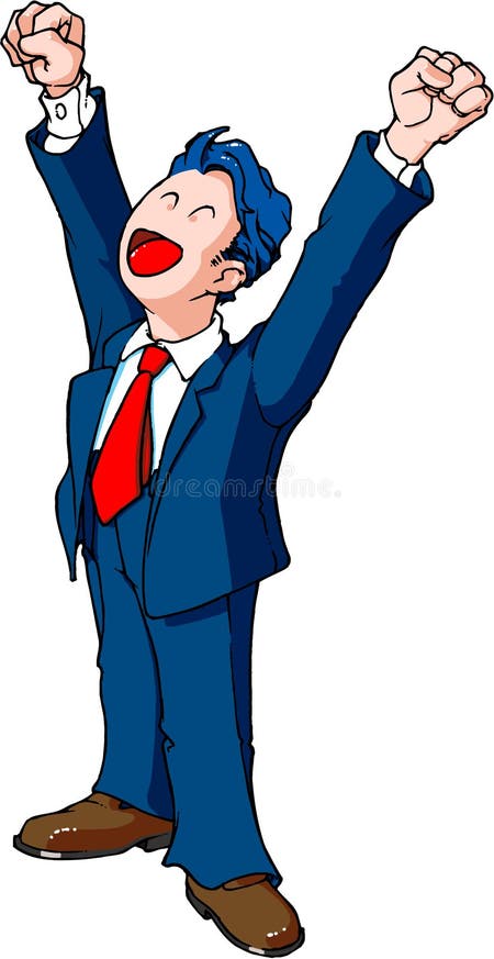 Winning man stock vector. Illustration of confidence, person - 2994075