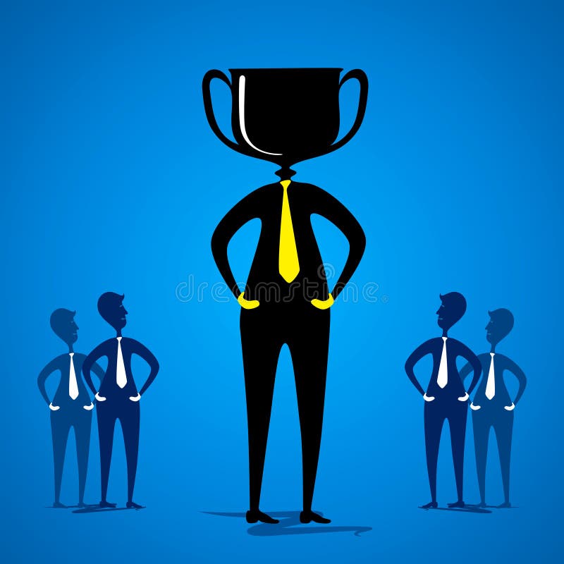 Winning men stock vector. Illustration of challenge, competition - 41372345