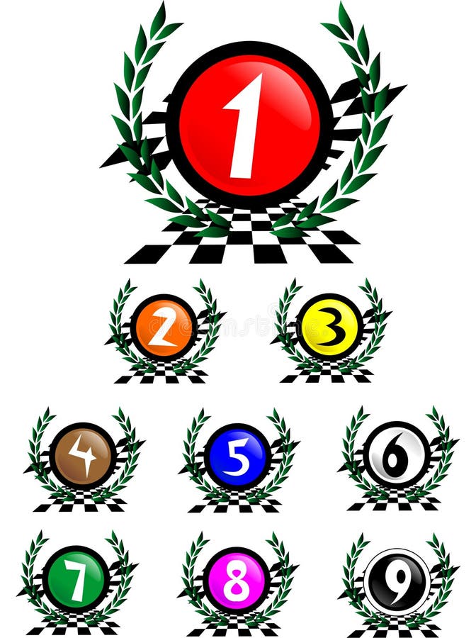 Winning numbers stock vector. Illustration of green, stroke - 9785760