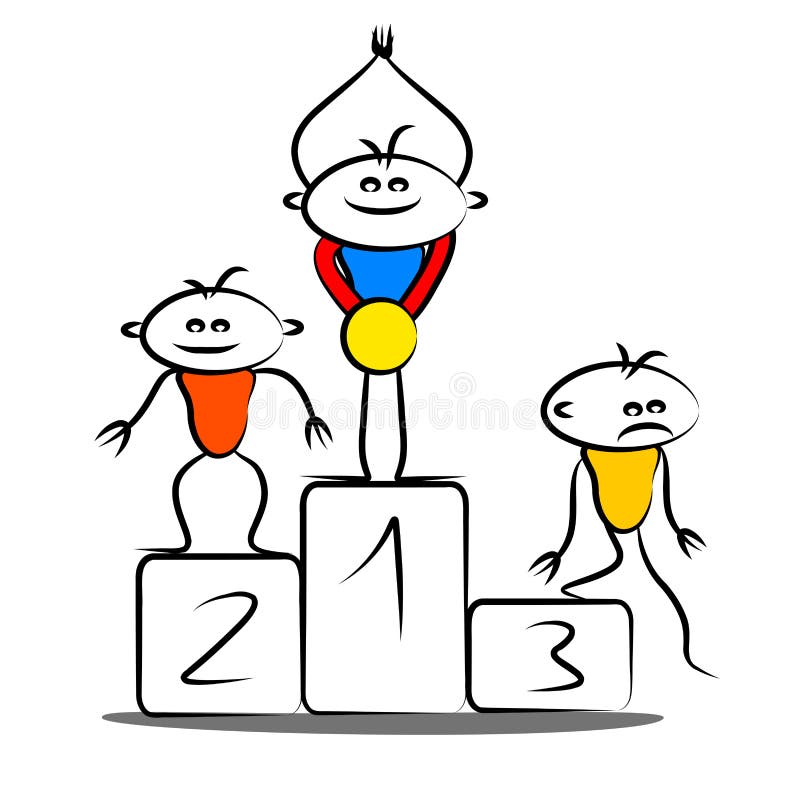 Winning podium stock illustration. Illustration of game - 50955349