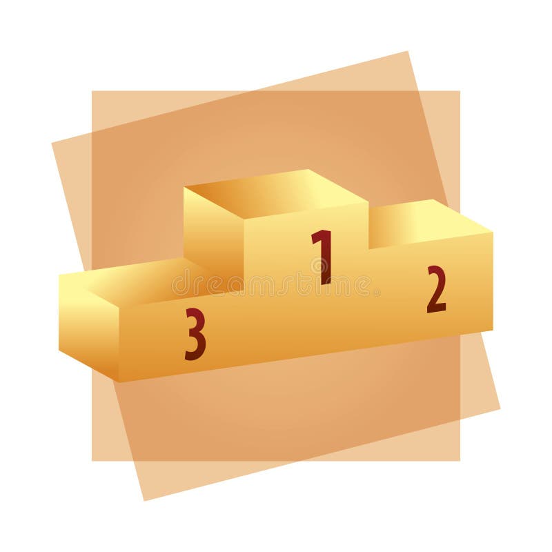 Winning Podium. Vector Illustration Decorative Design Stock Vector ...