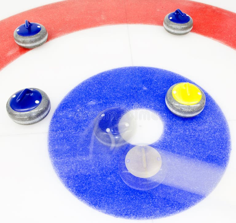 Winning shot at curling stock image. Image of delivery - 12954149