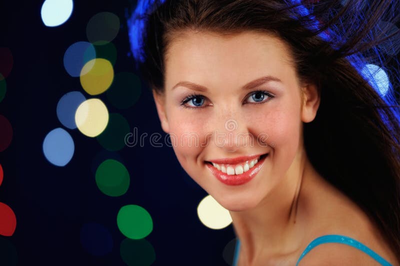 Winning Smile stock photo. Image of healthy, lady, night - 25342498