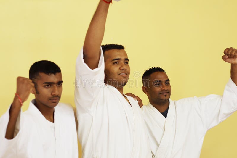 Team winning award stock image. Image of dressed, award - 32089585