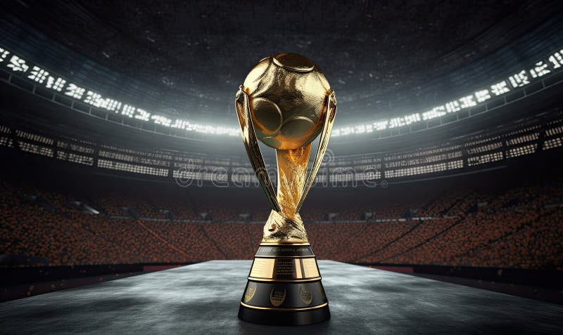 FIFA World Cup Trophy on Display at Football Museum Creating Using ...