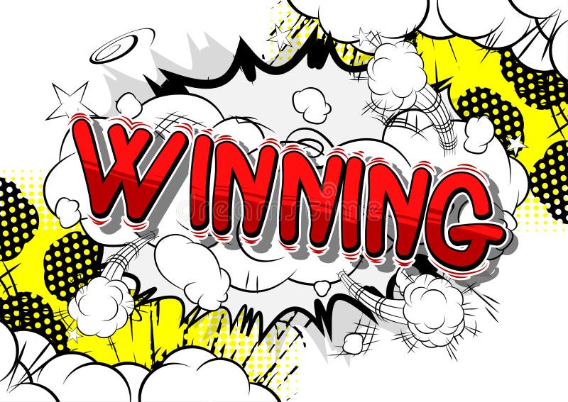 Winning - Vector Illustrated Comic Book Style Phrase. Stock ...