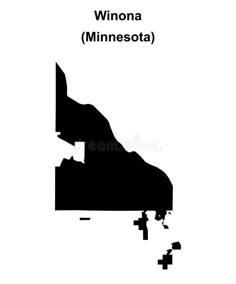 Winona Outline Map Stock Illustrations – 101 Winona Outline Map Stock ...
