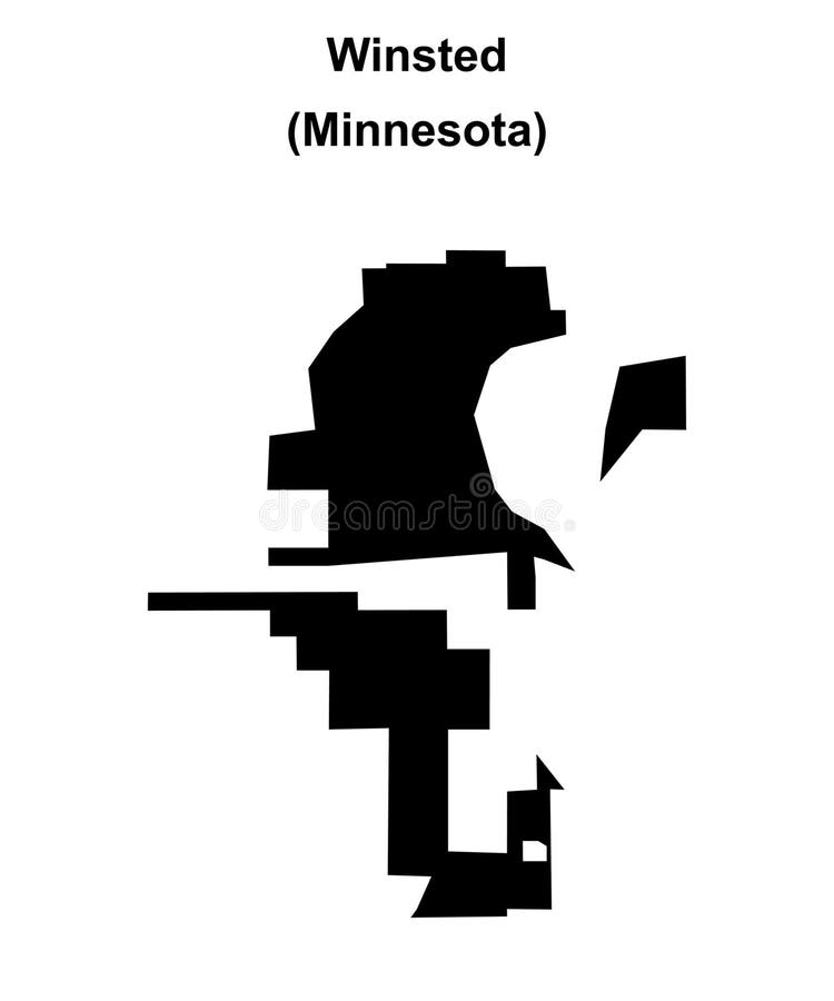 Winsted Outline Map Stock Illustrations – 2 Winsted Outline Map Stock ...