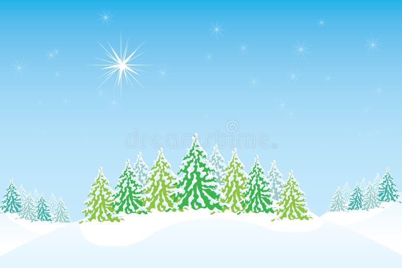 Cartoon winter background stock illustration. Illustration of year ...