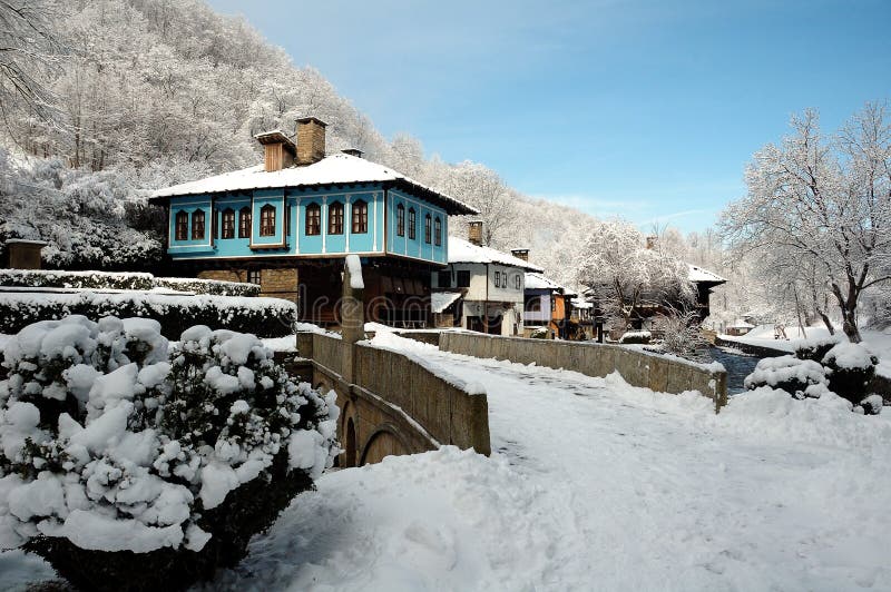 Old village houses stock image. Image of bulgaria, timbered - 16789069
