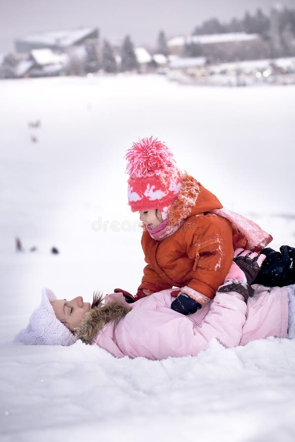 Winter stock image. Image of happiness, cold, family - 18804647