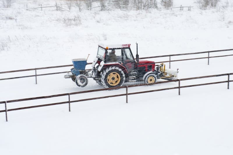 Frozen Tractors stock image. Image of grass, hall, barn - 40976443