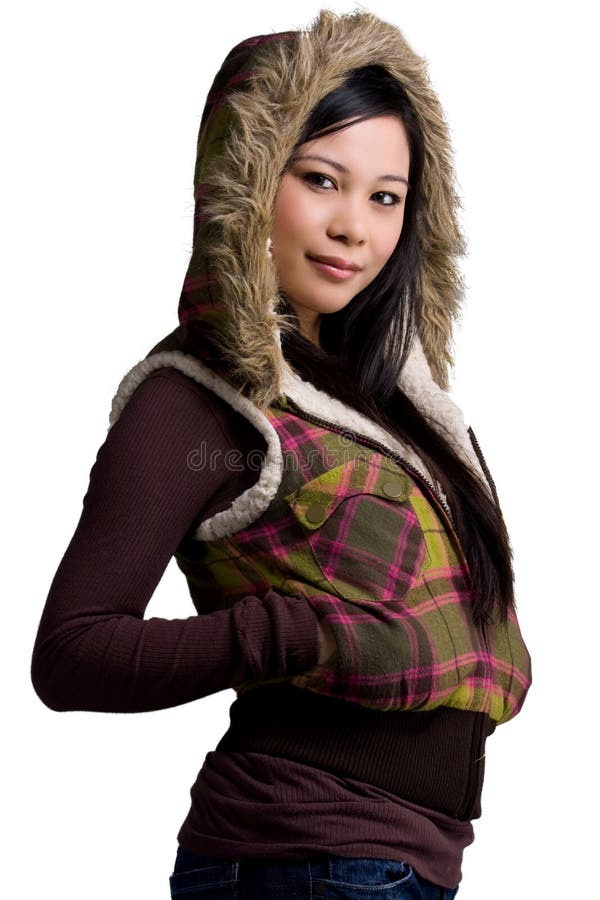WINTER stock photo. Image of woman, jacket, winter, hood - 7626850