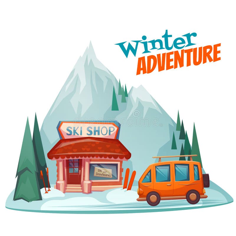 Pet Shop Building with Bright Banner. Vector Stock Vector ...