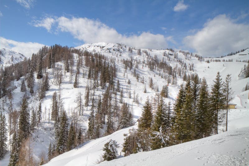 Winter alpine landscape stock image. Image of season - 13859145