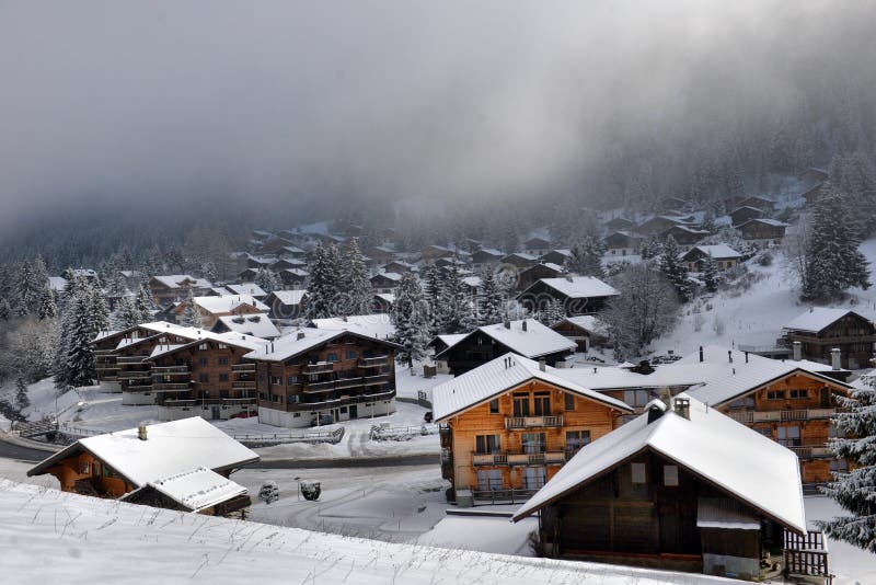 Winter Alpine landscape stock image. Image of skiing - 84897409